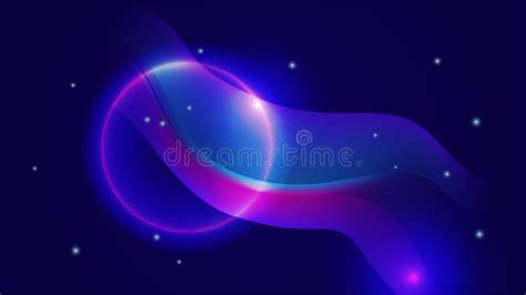 Modern Abstract High Speed Movement Colorful Dynamic Motion On Blue Background Stock Image