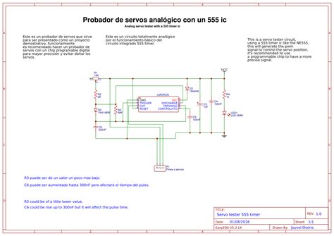 servo motor tester using ic 555 platform for creating and sharing