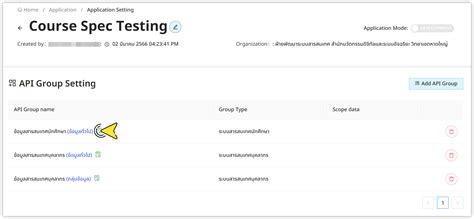 Api Group Setting
