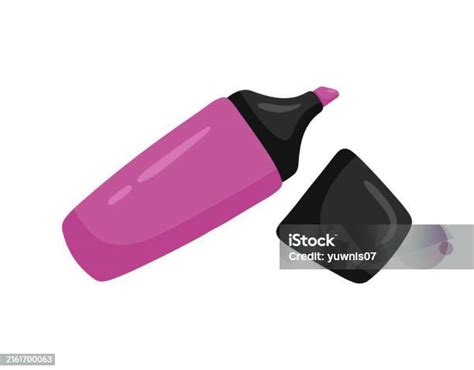 마커 펜 형광펜 손으로 그린 학교 문구 도구 벡터 일러스트 레이 션 고정됨에 대한 스톡 벡터 아트 및 기타 이미지 고정됨