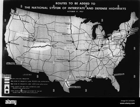 Interstate Highway Banque Dimages Noir Et Blanc Alamy