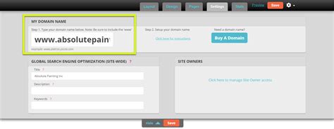 Change The Domain For A Website SiteSwan Support