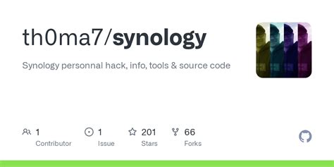 Github Th0ma7synology Synology Personnal Hack Info Tools And Source