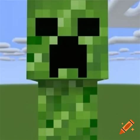 Creeper Minecraft Character In A Creative Setting On Craiyon
