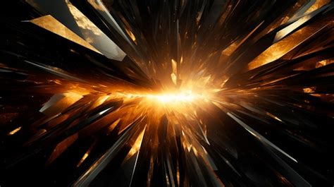 Premium Photo Explosion Of Dynamic Particles Generative Ai