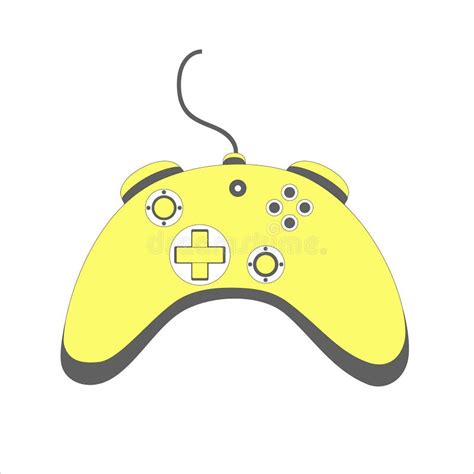 Gamepad In Retro Style Game Controller Vector Illustration Isolated On White Stock Vector