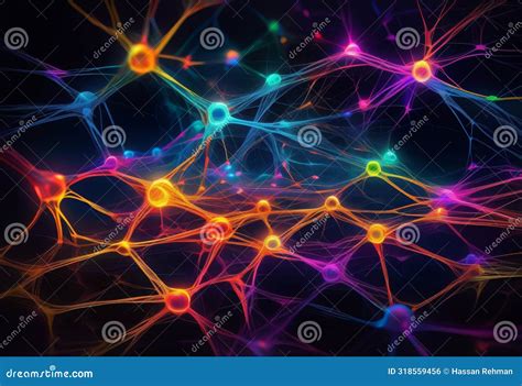Embark On A Dazzling Journey Through The Illusory World Of Mesmeric Neural Networks Stock