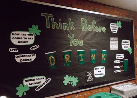 Ra March Bulletin Board Safe Drinking March Bulletin Board Ra Ideas