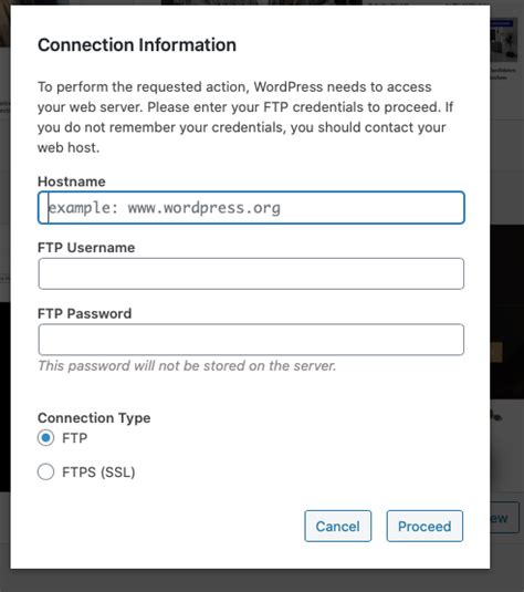 How To Fix Wordpress Needs To Access Your Web Server Solved Lets
