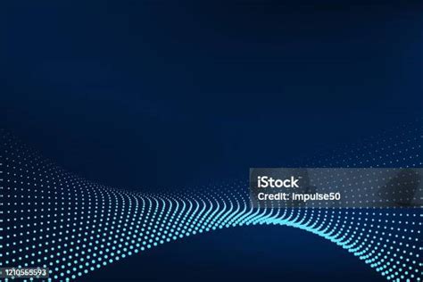 Latar Belakang Karya Seni Desain Template Biru Partikel Abstrak Ilustrasi Vektor Eps10 Ilustrasi