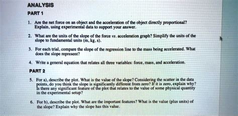 Solved An The Net Force Object And The Acceleration Of The Object