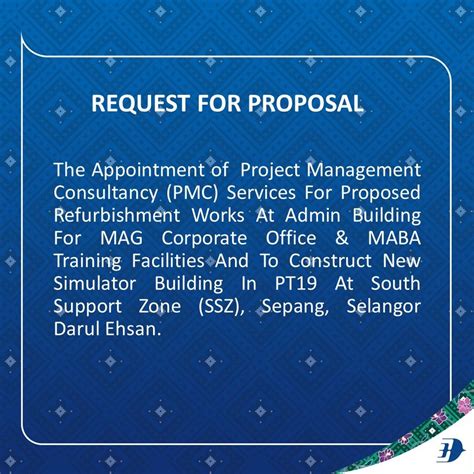 Open Tender On Request For Proposal Malaysia Aviation Group Mag Invites Supplier For Request