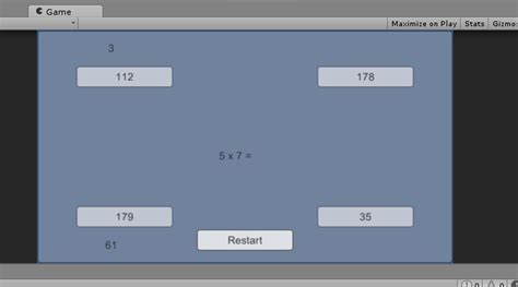 Very Basic Math Quiz With Unity 46 Ugui Unity Engine Unity Discussions