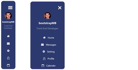 bootstrap样式左侧菜单垂直导航