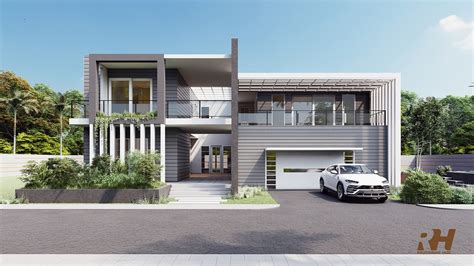 Container House Design Premium Rendering Hub Architecture