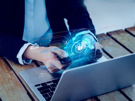 Cybersecurity Secure Data Technology On Mobile Phone Device With
