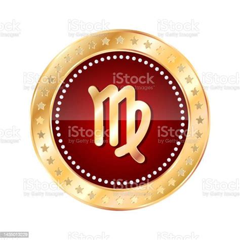 조디악 별자리 기호 처녀자리 황금 둥근 프레임에 0명에 대한 스톡 벡터 아트 및 기타 이미지 0명 곡선 금 금속 Istock