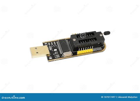 Computer Usb Mini Programmer Stock Image Image Of Background White