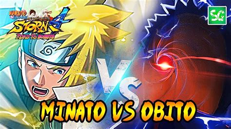 تختيم ناروتو شيبودن ستورم4 اوتشيها اوبيتو ضد الهوكاجي الرابع ميناتو