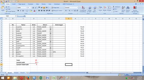 Membuat Absen Siswa Dengan Excel Vba Pe Ra Ba Membuat Absen Siswa Dengan Excel Vba Pe Ra Ba