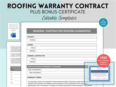 Roofing Contract Template Roofing Estimate Roofing Quote Roofing