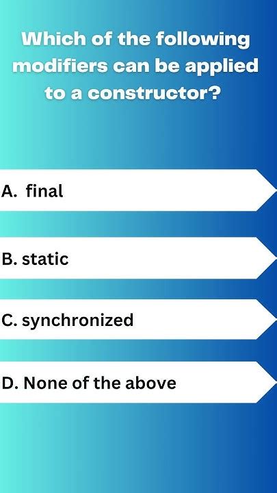 Java Interview Question 5 Constructors Game Constructors Modifiers😱🤯 Shorts Java Youtube