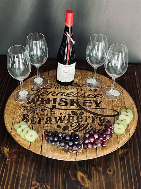Handcrafted Barrel Lazy Susans Whiskey Wine And Design