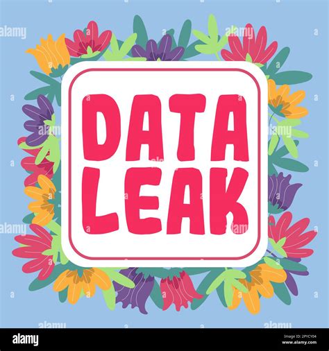 hand writing sign data leak internet concept released illegal