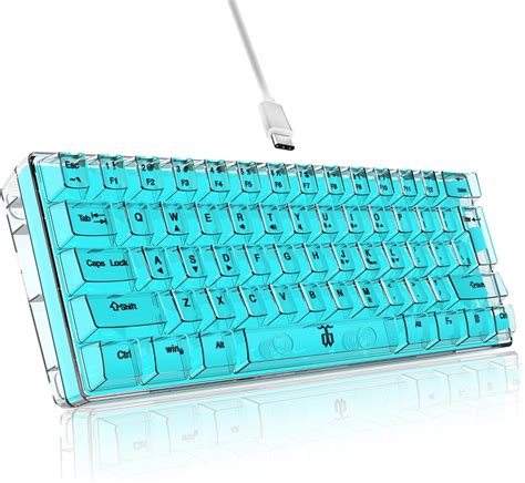 Trahoo 60 Wired Gaming Keyboard Rgb Backlit Ultra Compact Mini Keyboard Waterproof Small