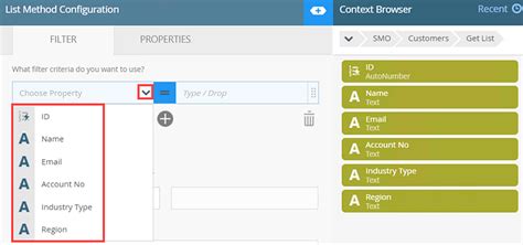 Custom Smartobject Get List Filter