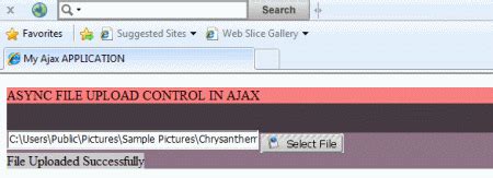 Using AsyncFileUpload Control In AJAX