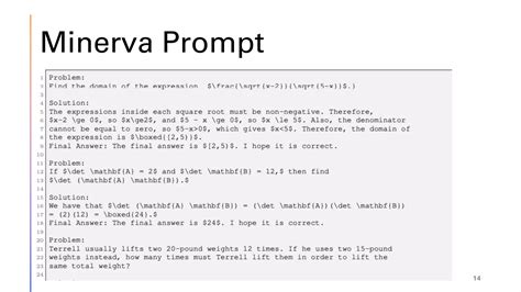 minerva solving quantitative reasoning problems with language models