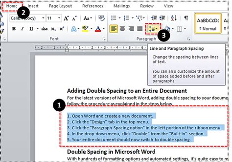 How To Quickly Add Double Spaces In Word