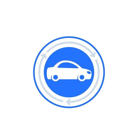 Premium Vector Carsharing Or Carpooling Service Icon Vector
