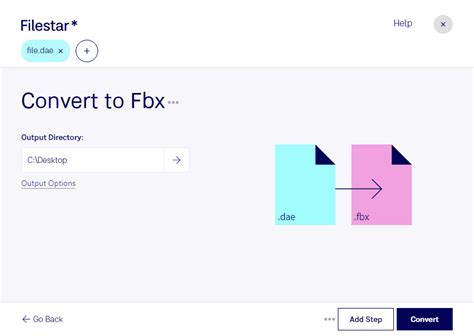 Filestar Convert Dae To Fbx