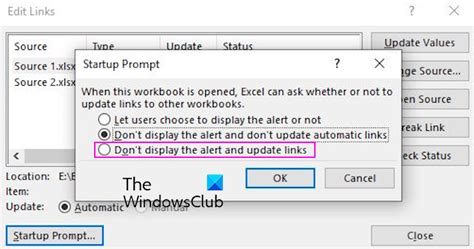 This Workbook Contains Links To One Or More External Sources That Could