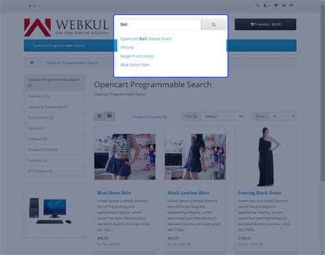 Opencart Google Custom Search Programmable Search Integration WebKul