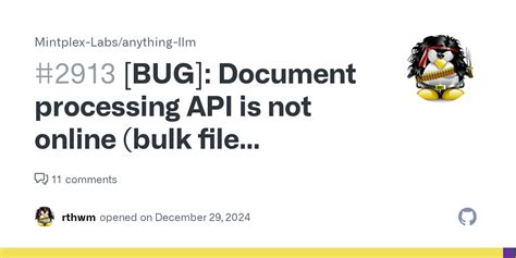 Bug Document Processing Api Is Not Online Bulk File Uploads