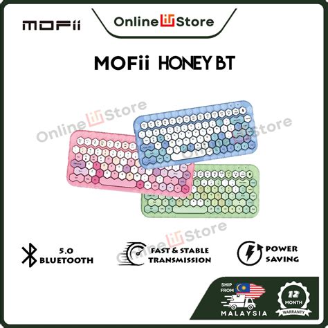 Mofii Honey Bt Wireless Bluetooth Keyboard （honeycomb Shopee Malaysia