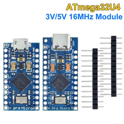 Pro Micro Atmega32u4 5v 16mhz Original Chip Replace Atmega328 For