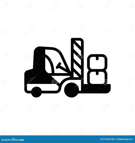 Black Solid Icon For Material Handling Material And Cargo Stock Illustration Illustration Of