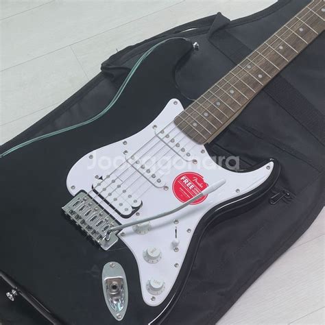 일렉기타 스콰이어 불렛 블랙 스트라토캐스터 Squier 현악기 중고나라