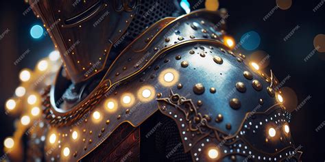 Premium Photo Antique Armor Snapshot Highlighted Patterns Generative Ai