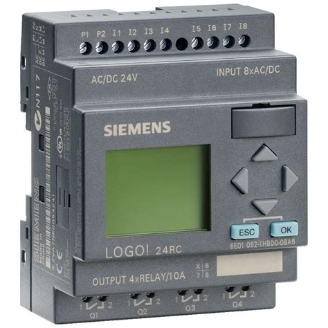 Siemens 6ed10521hb000ba6 Programmable Relay Display Module 20 8 To 26 4 Vdc 3 A Inductive Load