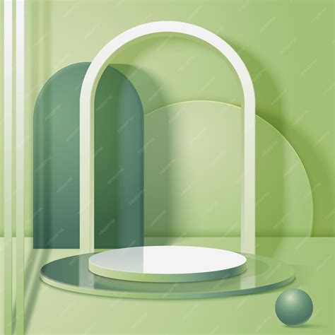 Free Vector Monochromatic Abstract 3d Scene