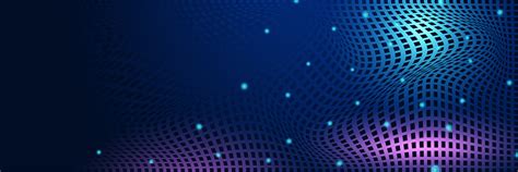 추상 네온 스타일 블루 와이드 배너 디자인 배경 짙은 파란색 기술 기하학적 배경을 가진 추상적인 3d 배너 디자인 벡터 일러스트레이션 0명에 대한 스톡 벡터 아트 및 기타