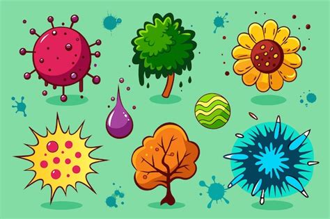 Premium Vector A Drawing Of A Tree The Word Quot Spring Quot And The Word Quot