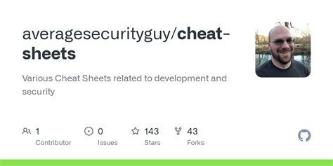 Cheat Sheets Pentest Md At Master Averagesecurityguy Cheat Sheets Github