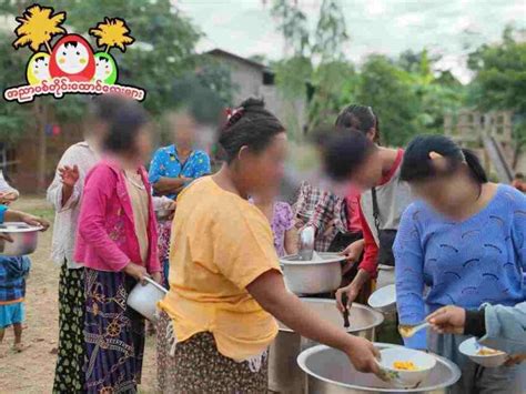 ဆားလင်းကြီးတွင် စစ်ရှောင်ပြည်သူများကို ထမင်းတစ်နပ်စာ လှူဒါန်း Khit Thit Media