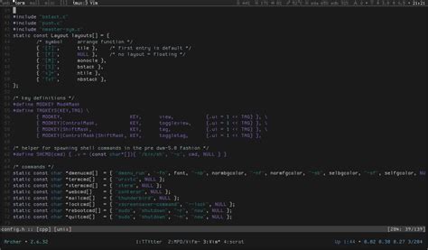 arch linux tmux in dwm finished the vim colour scheme and… flickr